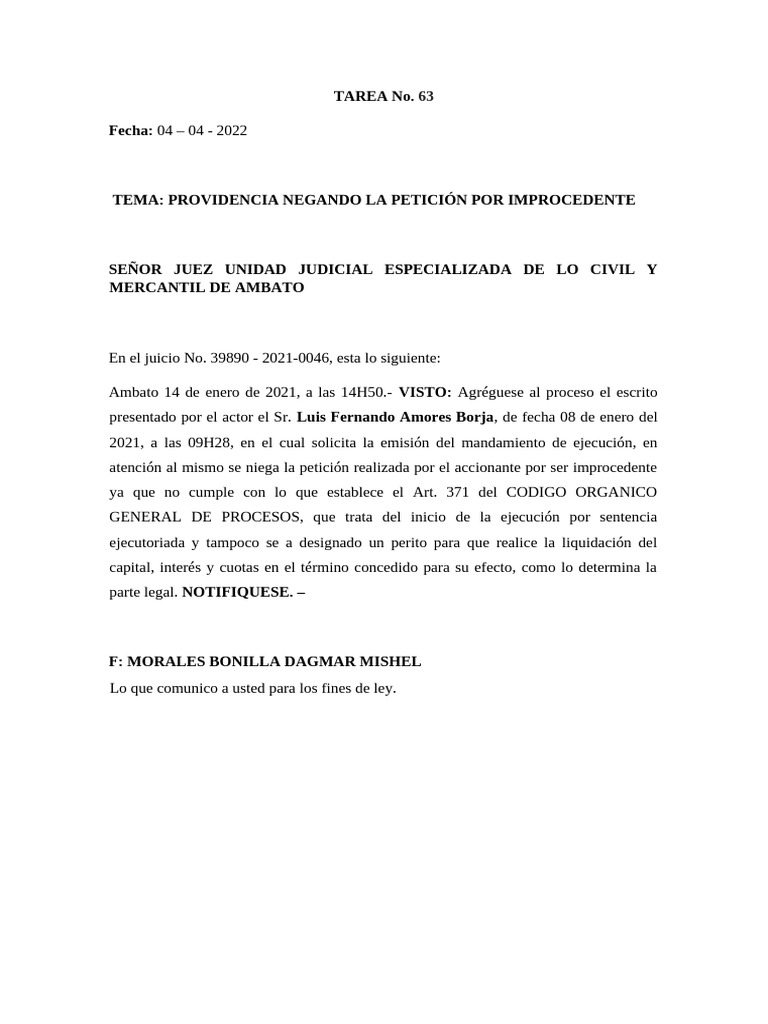 Tarea N°63 - Morales Bonilla Dagmar Mishel | PDF