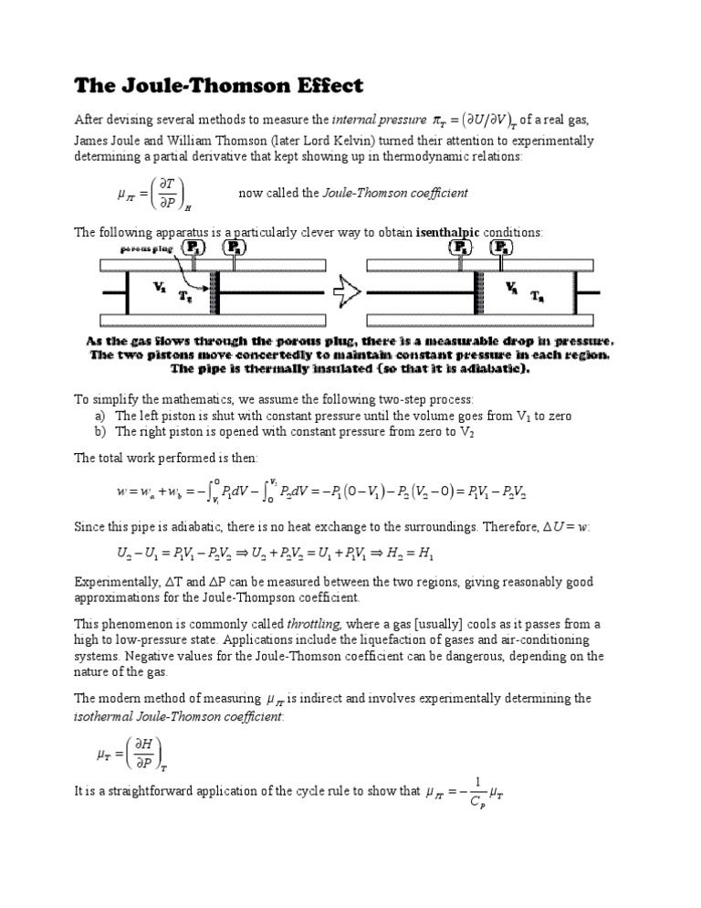 351 Joule-Thomson Effect | PDF