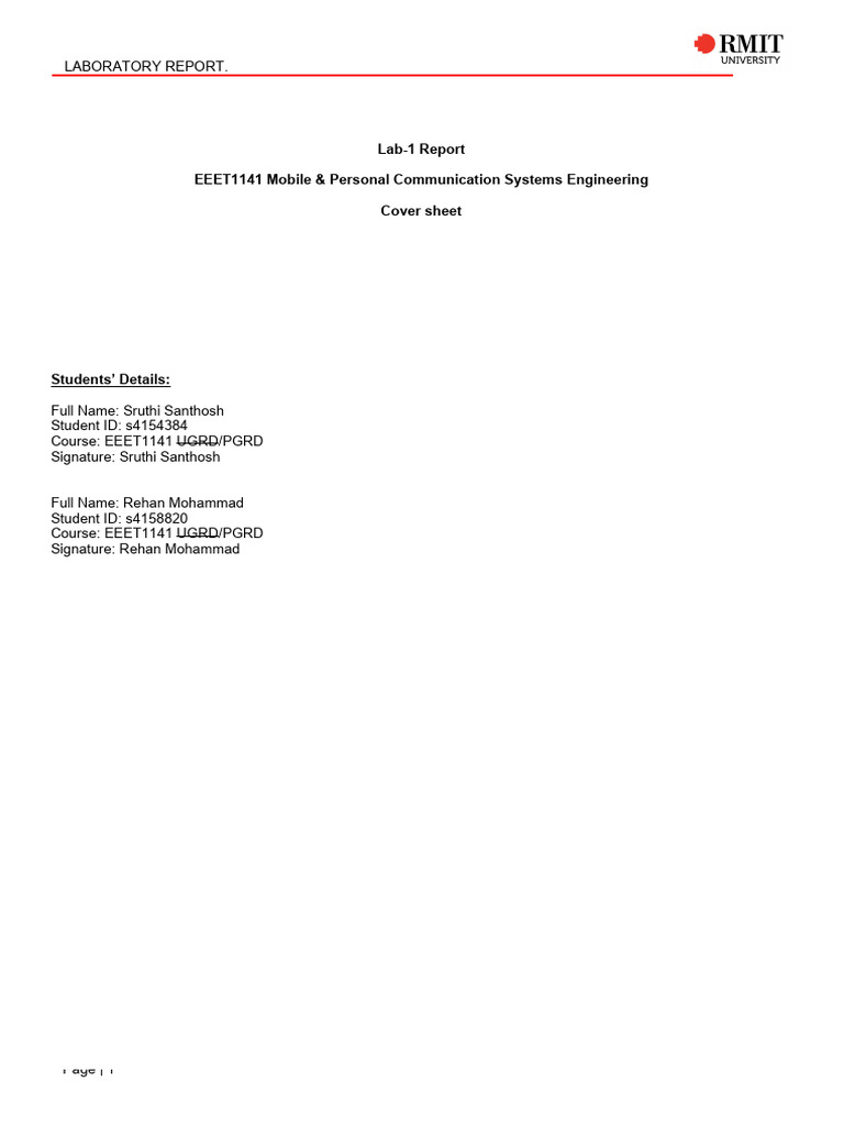 Assignment 1 Mobile and Personal Communcation | PDF | Spectral Density | Frequency Modulation