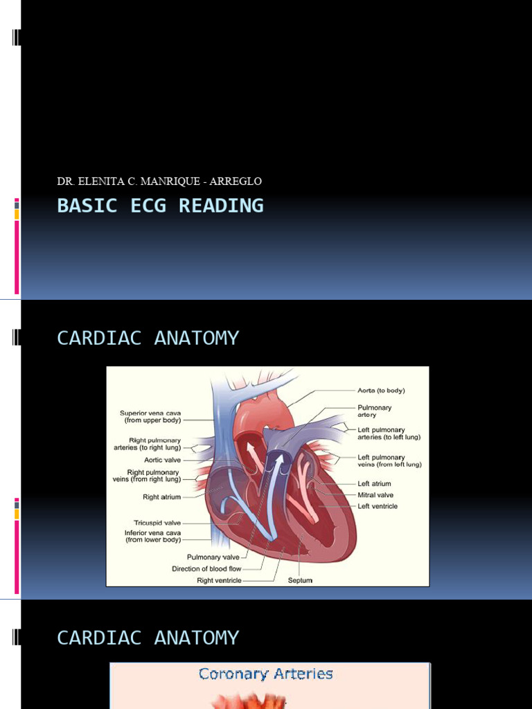 Basic Ecg Reading Lecture | PDF | Electrocardiography | Cardiovascular ...