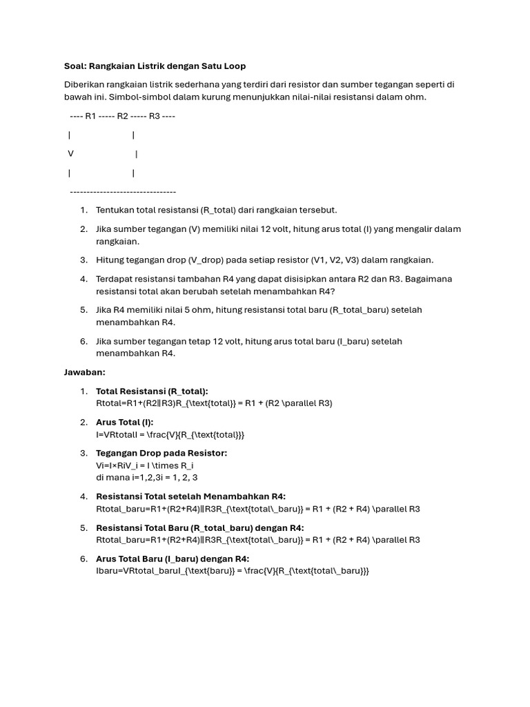 Rumus Tegangan | PDF