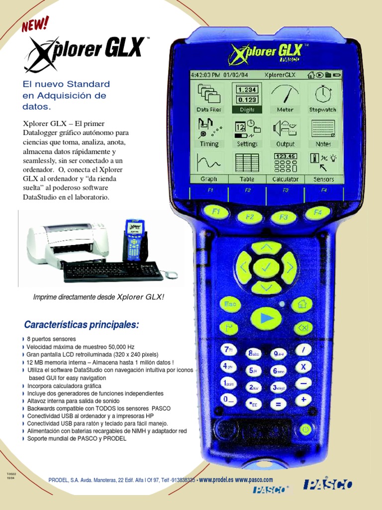 Datalogger Xplorer GLX | PDF | USB | Informática
