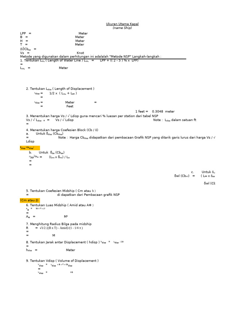 Form Perhitungan TRG | PDF