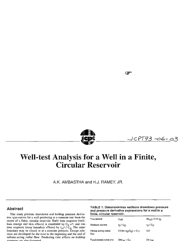 Well Test | PDF | Physical Quantities | Physics