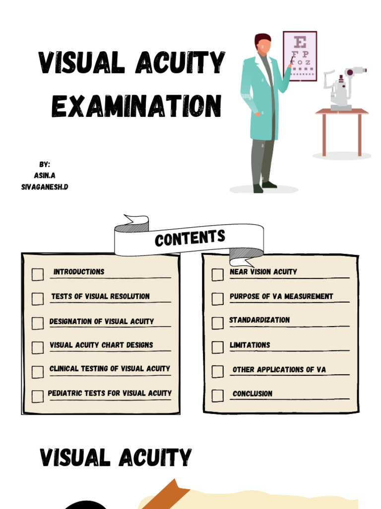 Visual Acuity Examination | PDF | Visual Acuity | Optical Resolution
