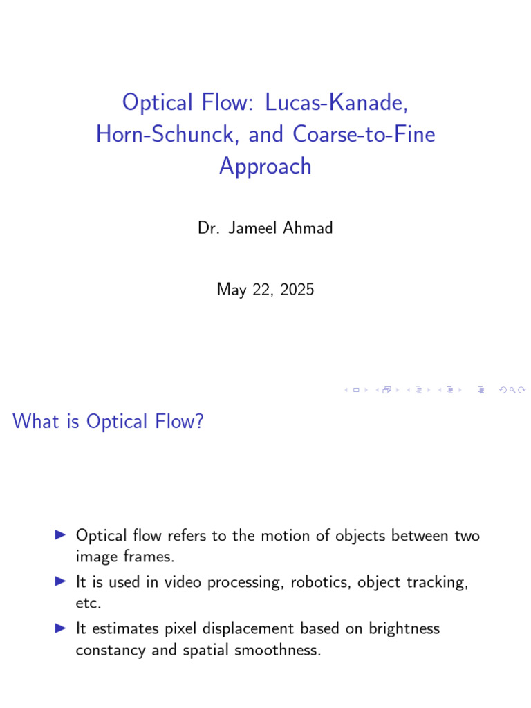 L21-22 Opticl Flow OpenCV Codes | PDF | Image Processing | Imaging
