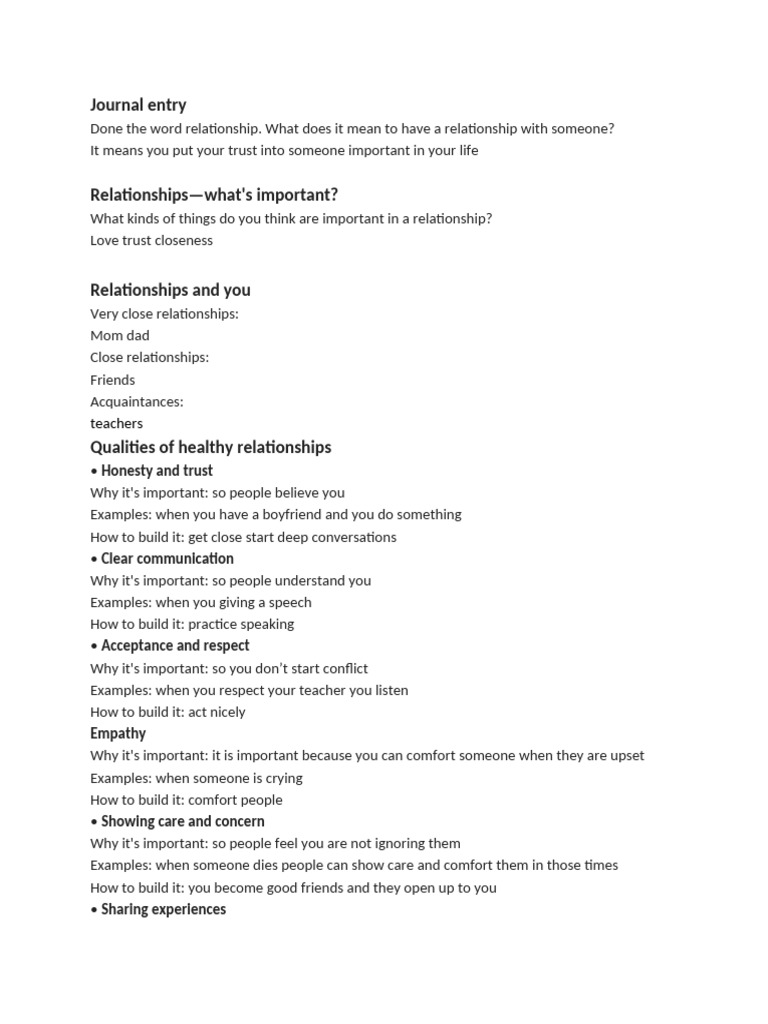 Chapter 8 - Building Healthy Relationships | PDF | Empathy | Communication