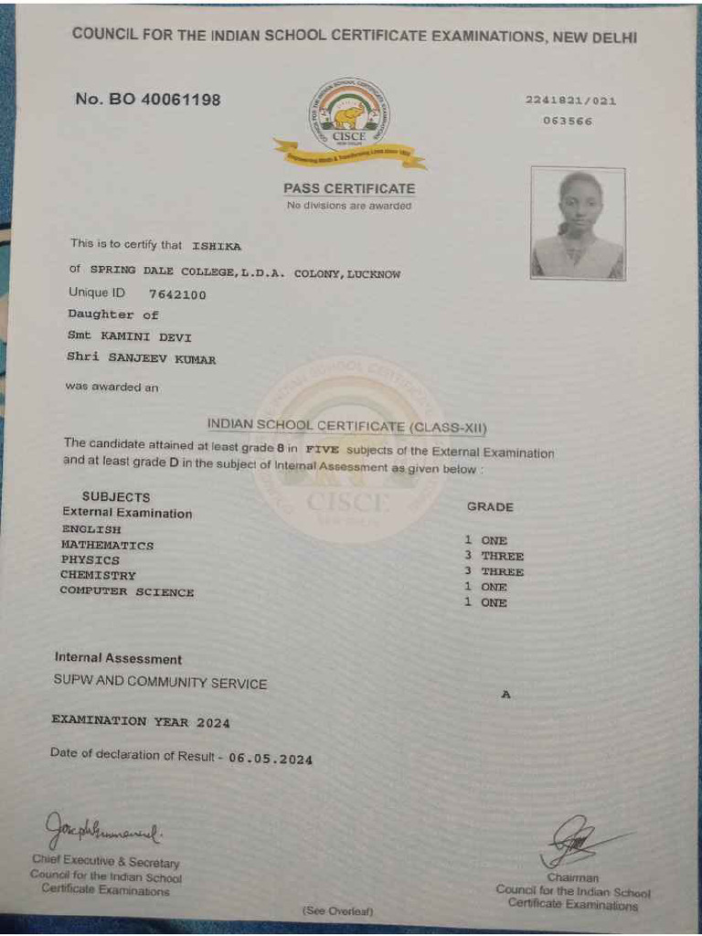 12th Marksheet - 11zon | PDF