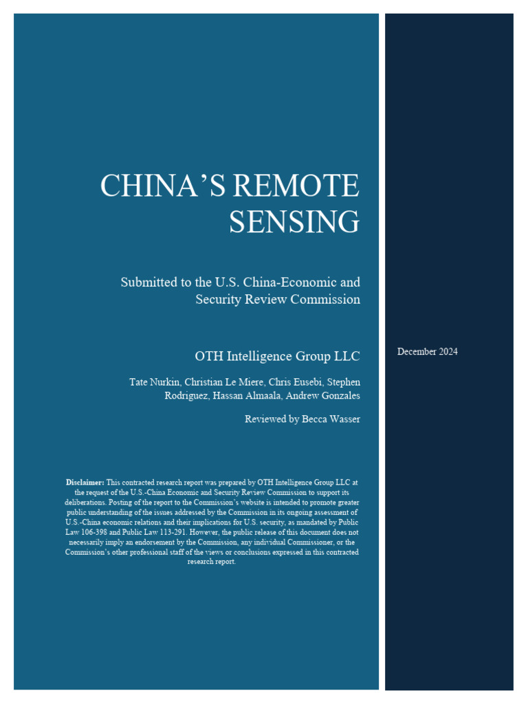 China's Remote Sensing Strategies and Impact | PDF | Infrared | Lidar