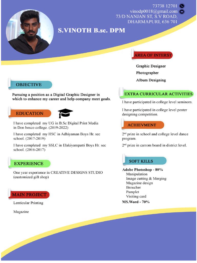 S.vinoth Resume | PDF
