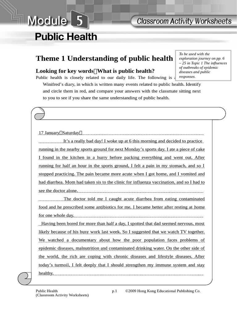 Theme 1 Understanding of Public Health: Looking For Key Words What Is ...