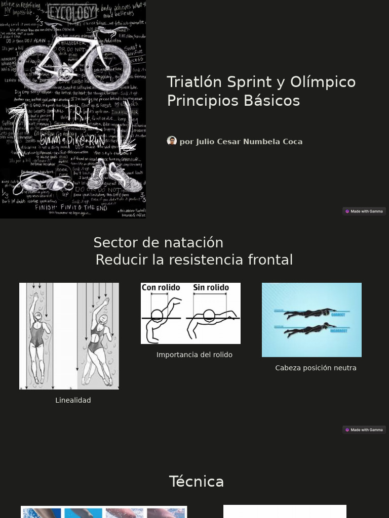 Triatlon Sprint y Olimpico Principios Basicos | PDF