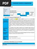 Evaluación Diagnóstica Actualizada 2025-2026 | PDF | Aprendizaje