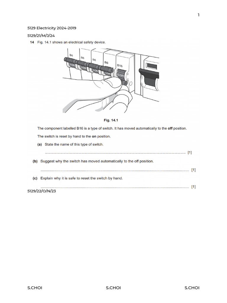 5129 Electricity 2024-2019 | PDF
