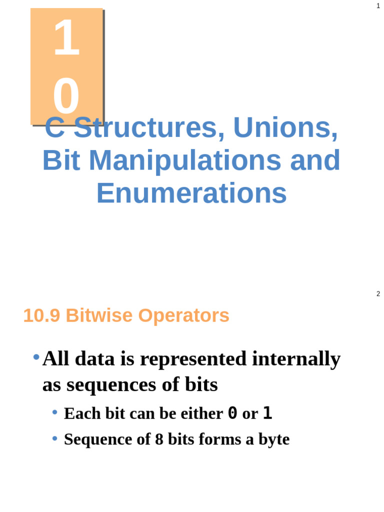 CHTP5e - 10-Structures 2 | PDF | Integer (Computer Science) | Bit