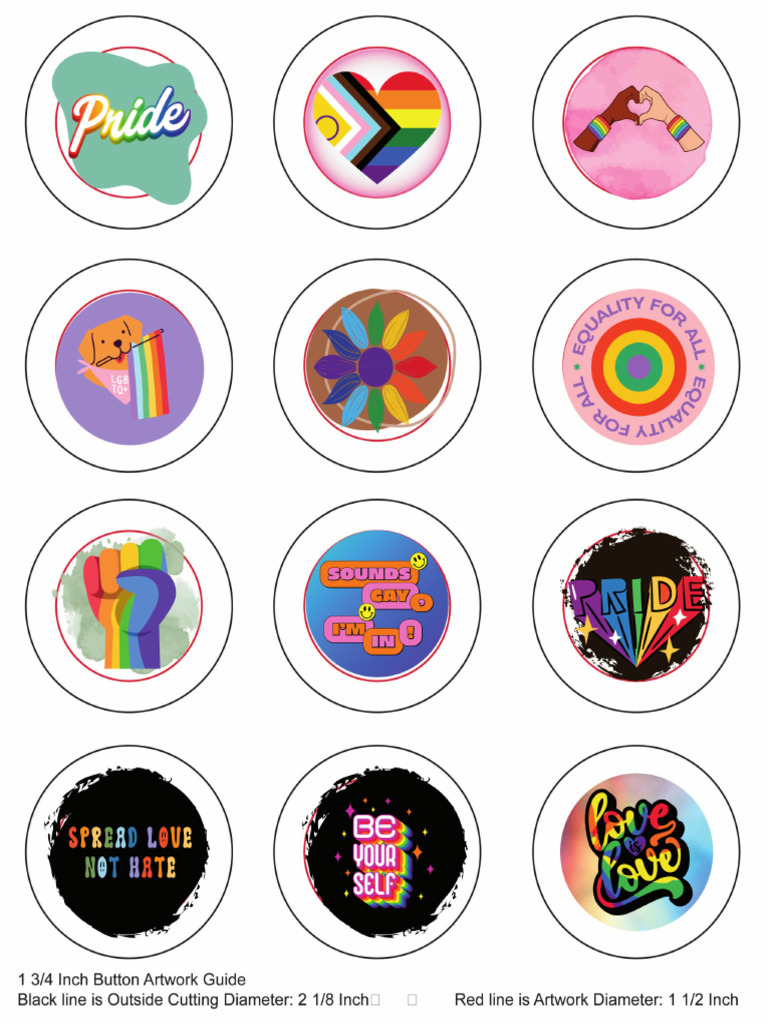 Pride Buttons | PDF