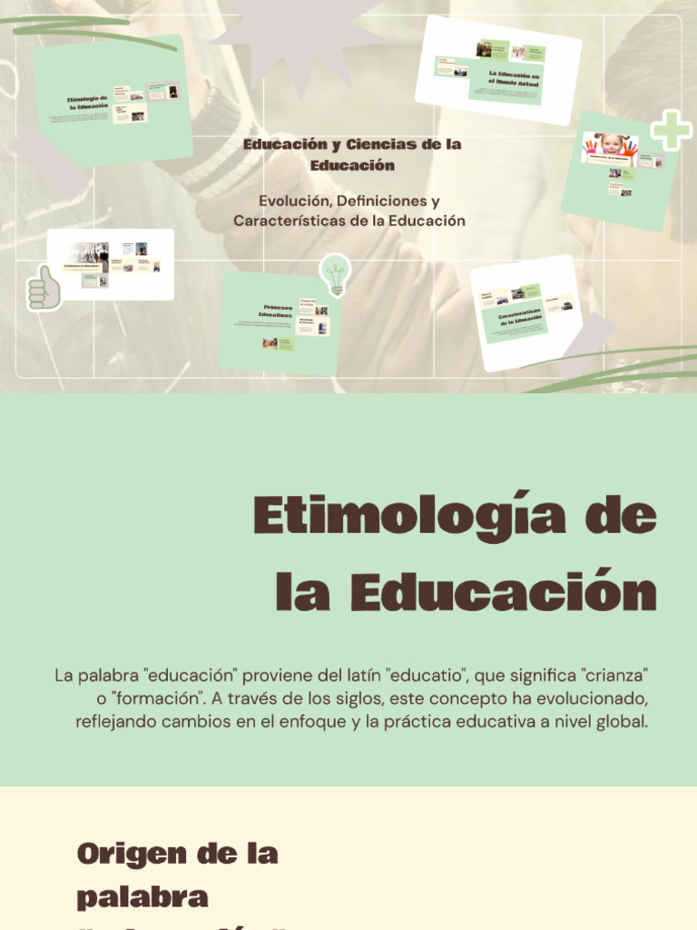 Etimologia de Educacion | PDF