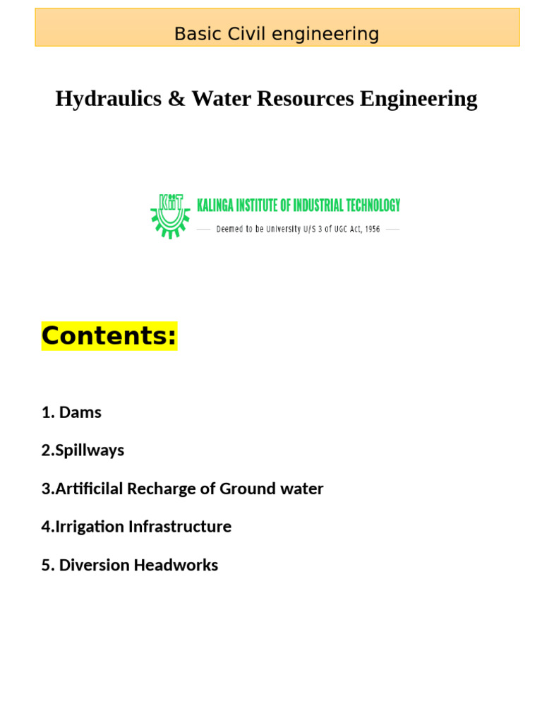 Water Resource Engineering | PDF | Dam | Spillway