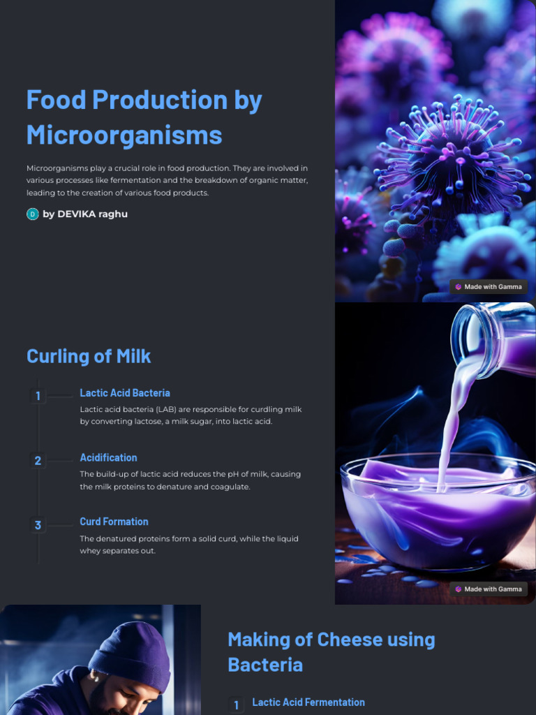 Microorganisms in Food Production | PDF | Milk | Foods