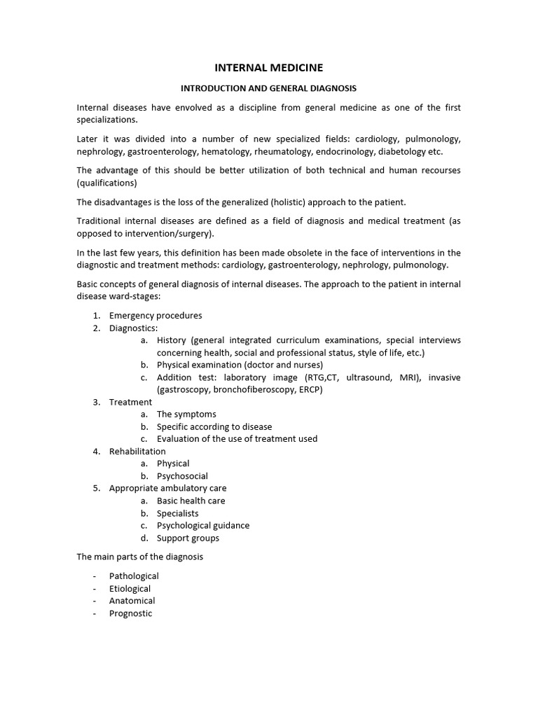 Internal Medicine: Diagnosis & CAD Insights | PDF | Heart Failure ...