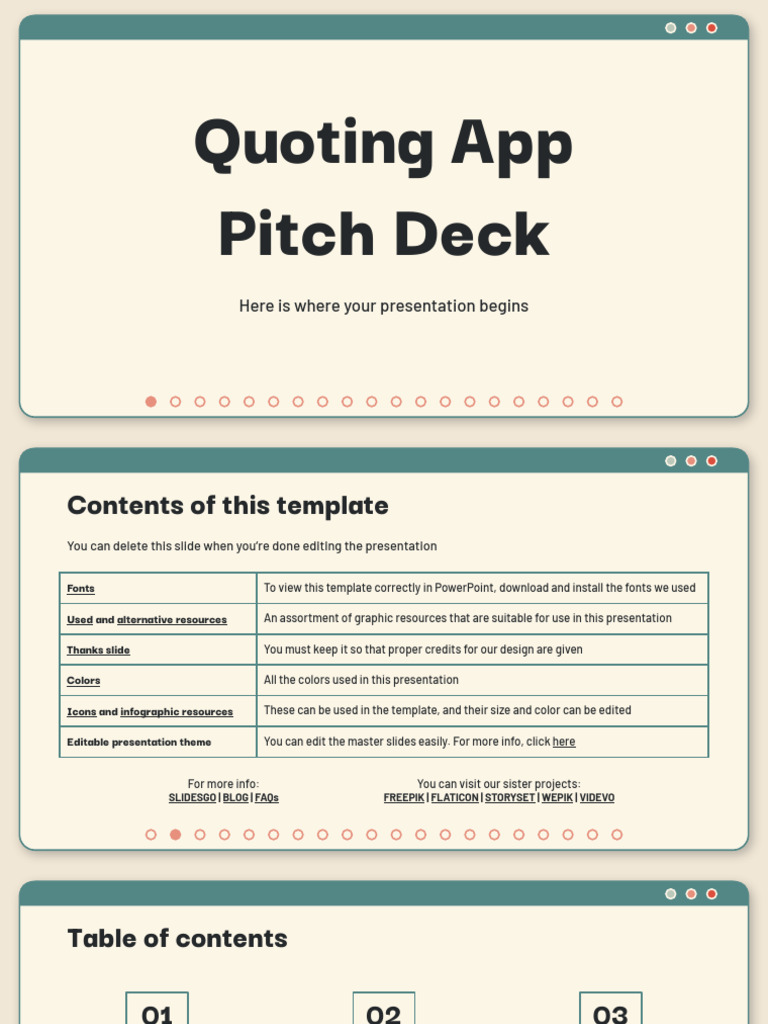 Quoting App Pitch Deck by Slidesgo | PDF | Market (Economics) | Demand