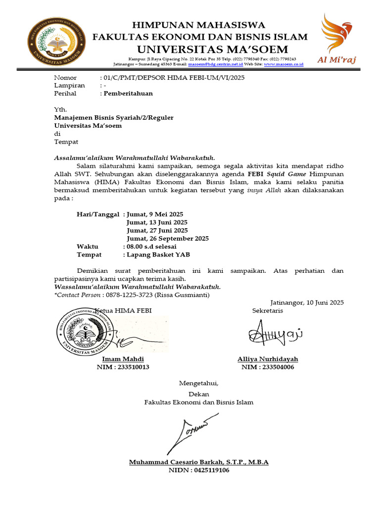 01-Surat PMT MBS 2 - FEBISQUIDGAME | PDF
