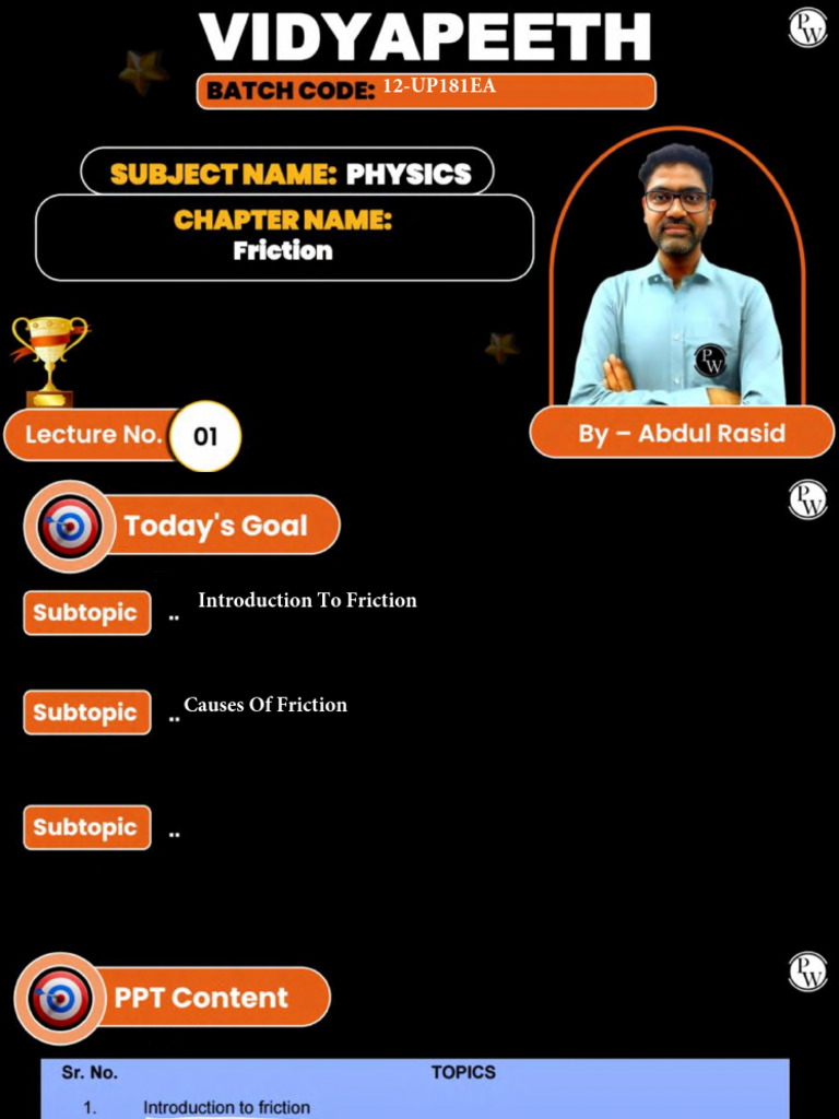 Friction Class 8 Notes | PDF