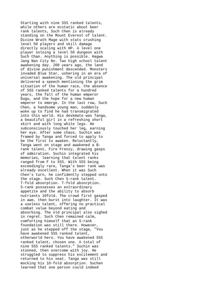 (English (Auto-Generated) ) FULL LEVEL 1 With 9 SSS TALENTS & A HIDDEN ...