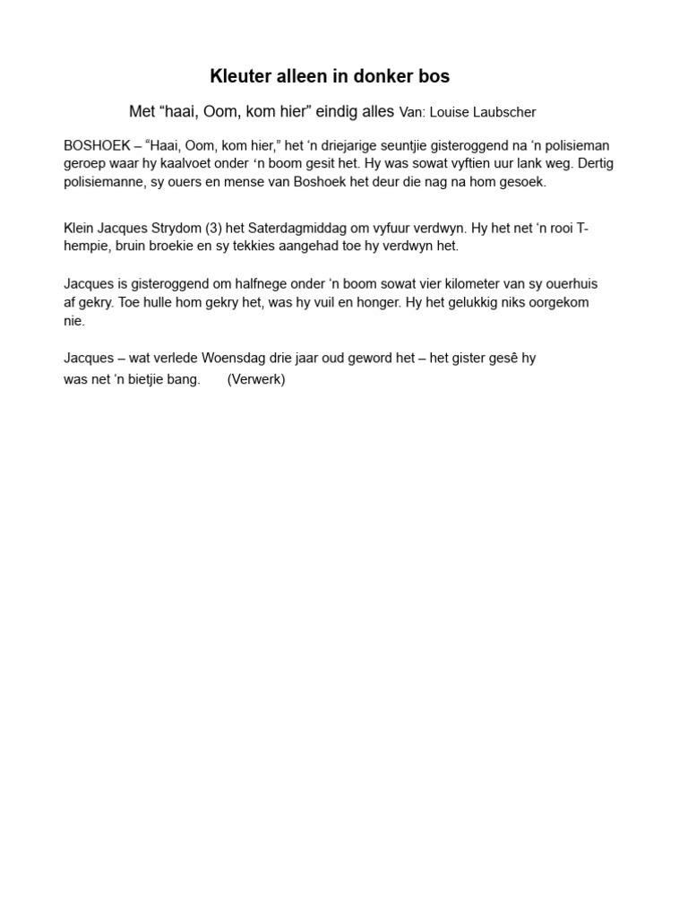 Koerant Berig Mondeling Gr4E | PDF