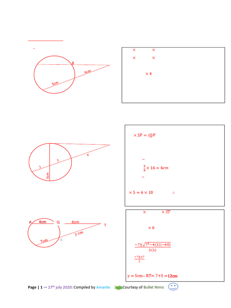 Circle Geometry: Chords & Angles | PDF