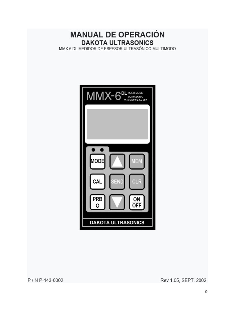 Manual de Operación MMX-6 DL Dakota | PDF | Archivo de computadora ...