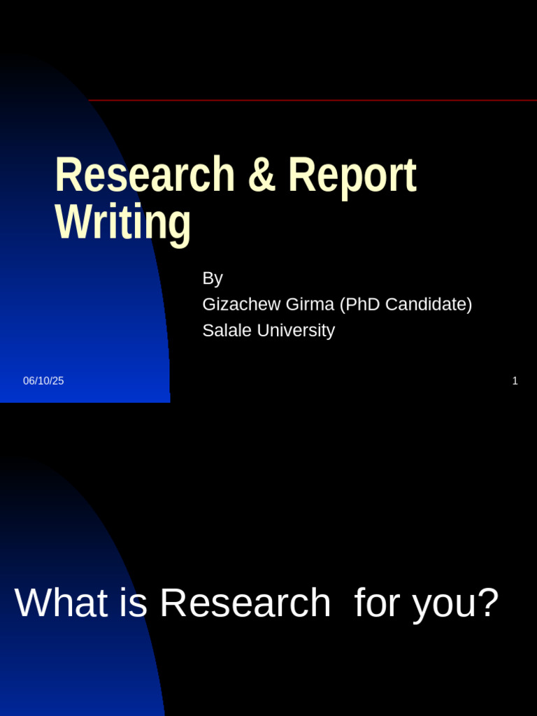Research & Report Writing | PDF | Theory | Scientific Method