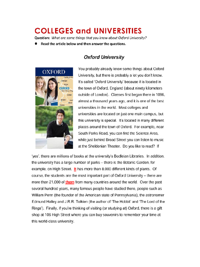 5 HW Reading Oxford University | PDF