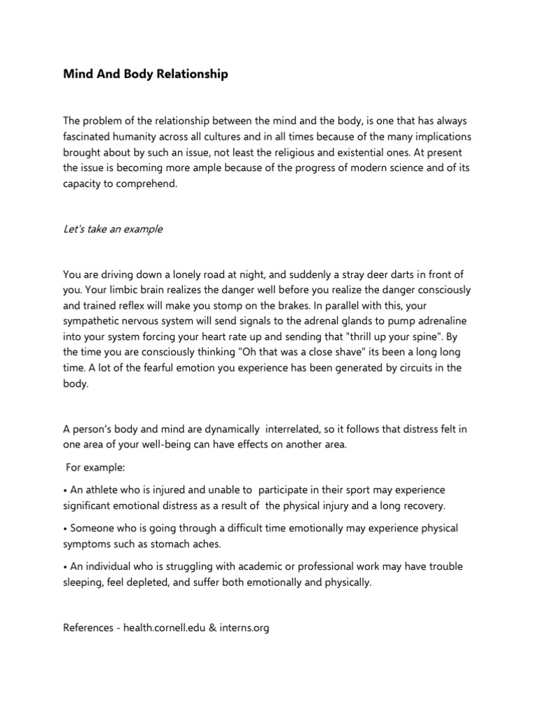 Example Mind Body | PDF