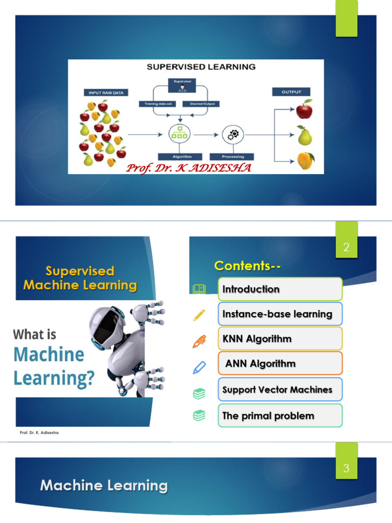 Supervised Machine Learning-Adi | PDF | Support Vector Machine ...