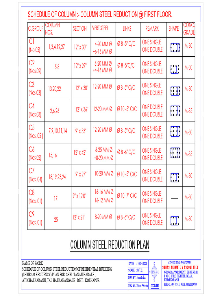 First Floor Column Reduction 29.04.2025 | PDF