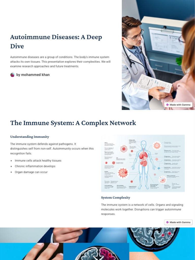 Autoimmune Diseases A Deep D | PDF | Autoimmune Disease | Immune System