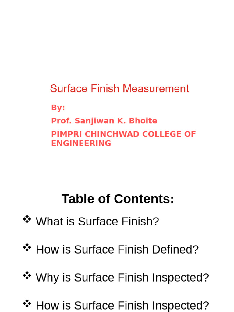 Surface Roughness2023......................... | PDF | Surface Roughness | Mean