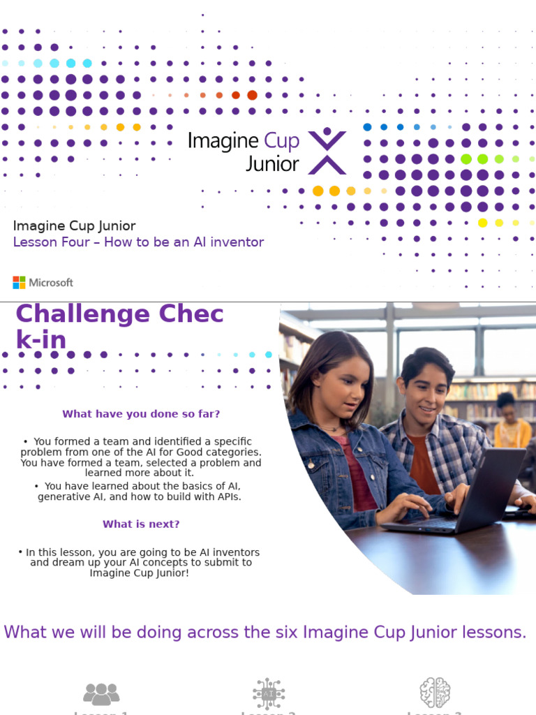 Lesson 4 - How To Be An AI Inventor For Imagine Cup Junior | PDF ...