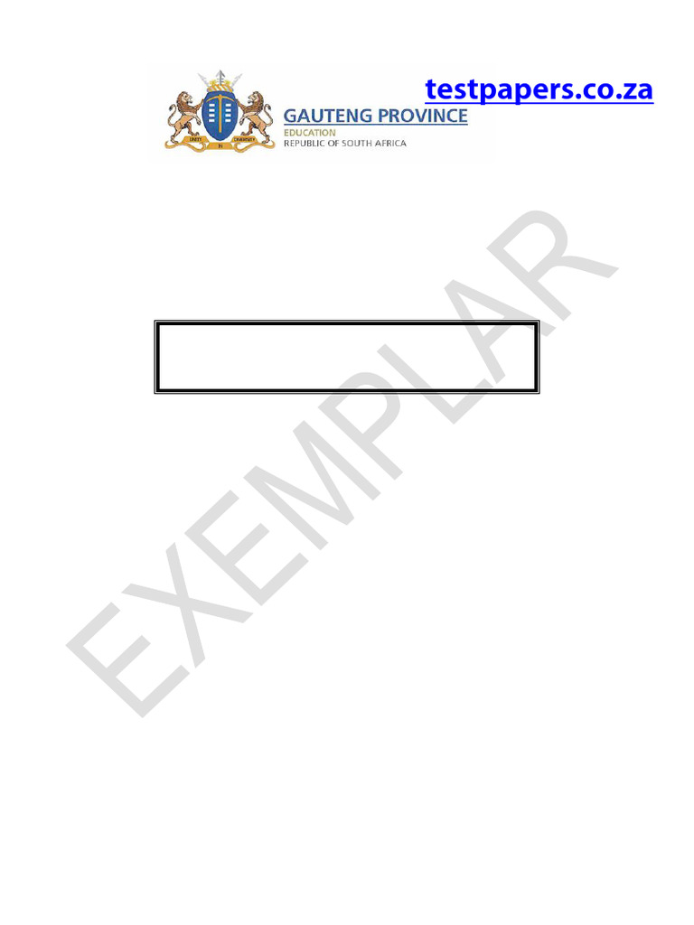 Gr10 Acc P2 (English) 2020 Exemplars Possible Answers | PDF | Depreciation | Book Value