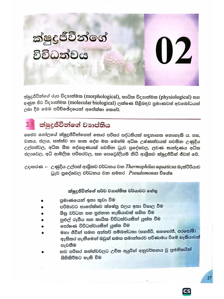 SFT - Bio Microbiology Note 01 | PDF