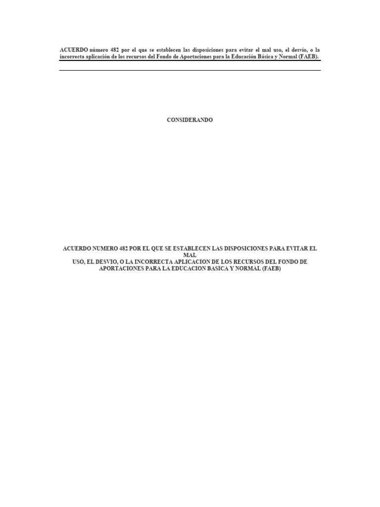 Disposiciones sobre el FAEB 2009 | PDF | Presupuesto | Responsabilidad
