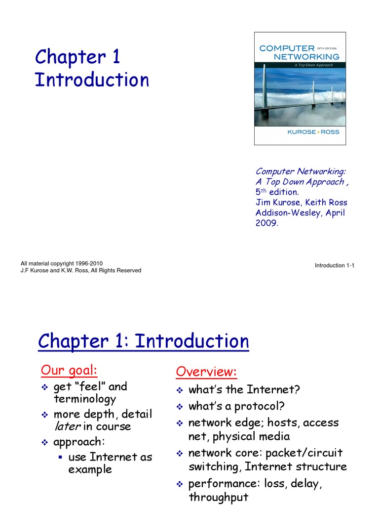 Computer Networking: A Top Down Approach ,: 5 Edition. Jim Kurose ...