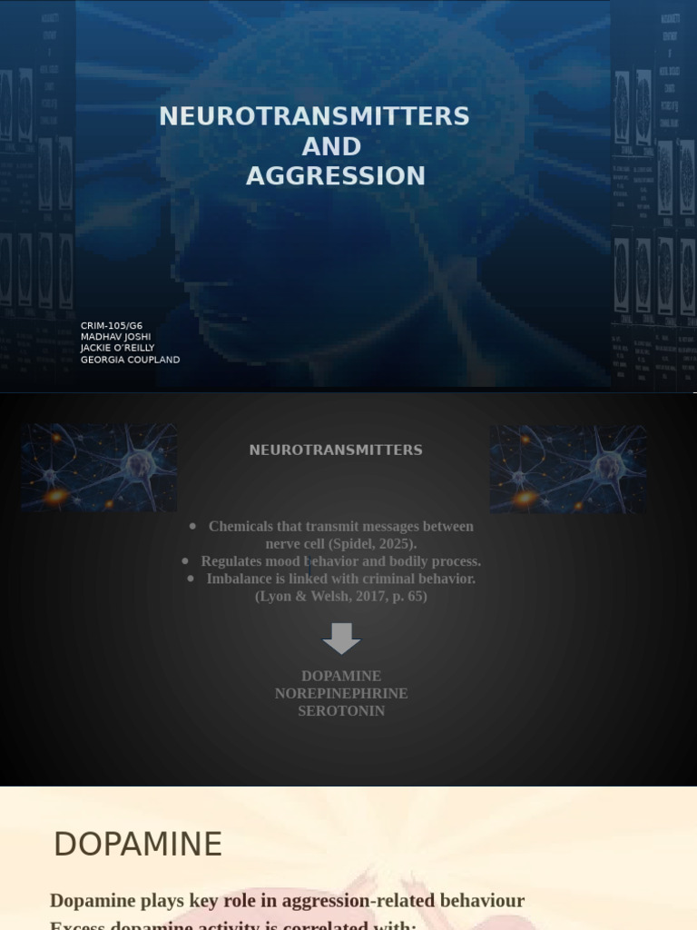 Presentation (1) 105 Crim | PDF | Dopamine | Norepinephrine