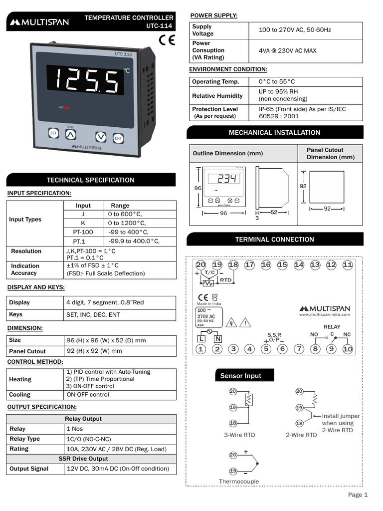 Utc 114 | PDF | Electrical Wiring | Power Supply