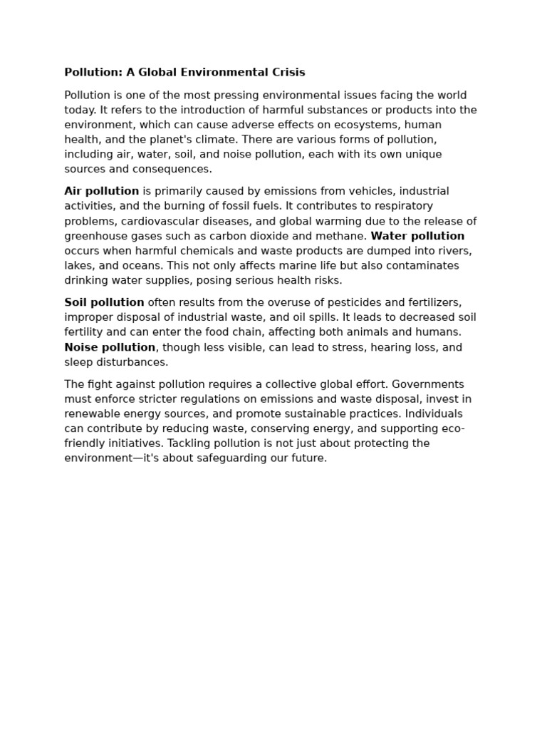 Air Pollution | PDF