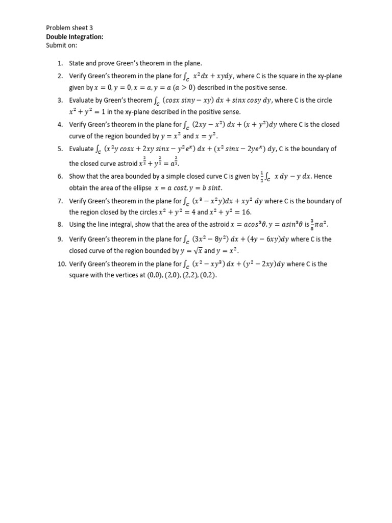 Double Integration - 3 | PDF