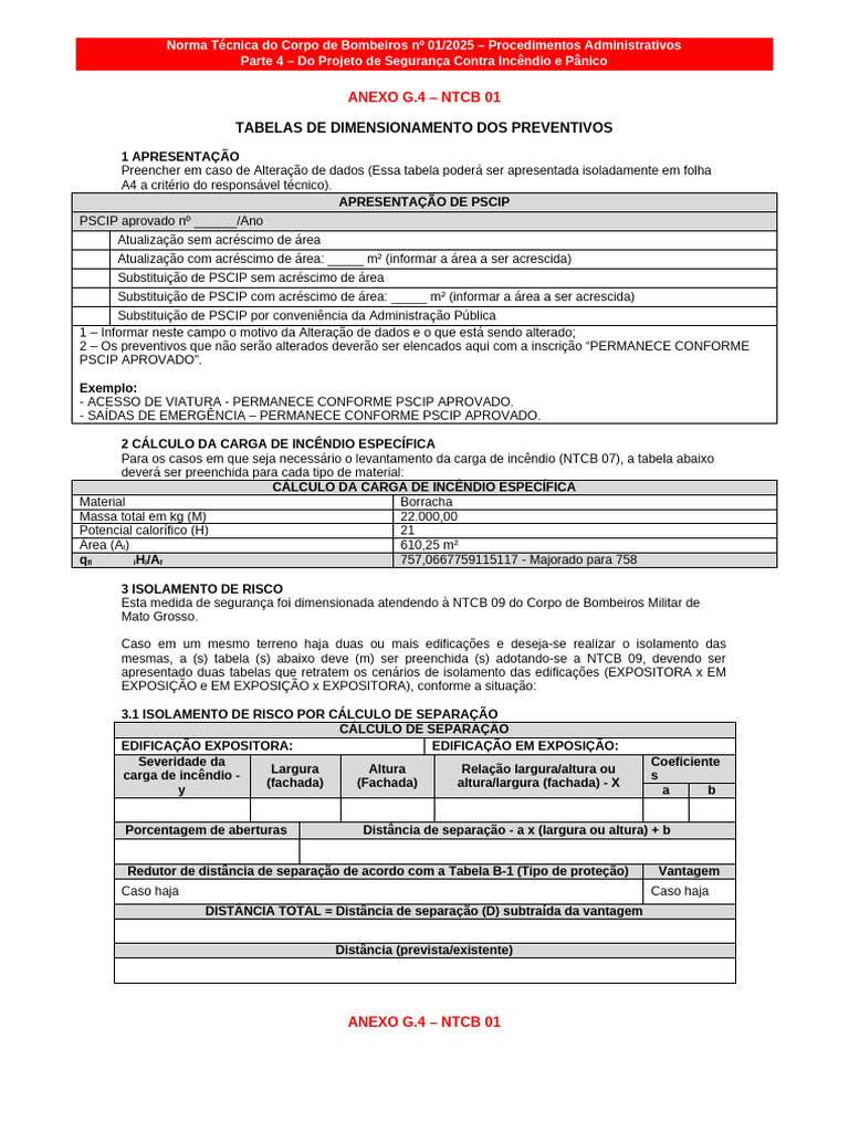 NTCB 01 2025 PARTE 4 Anexo G4 Tabelas de Dimensionamento | PDF | Bomba