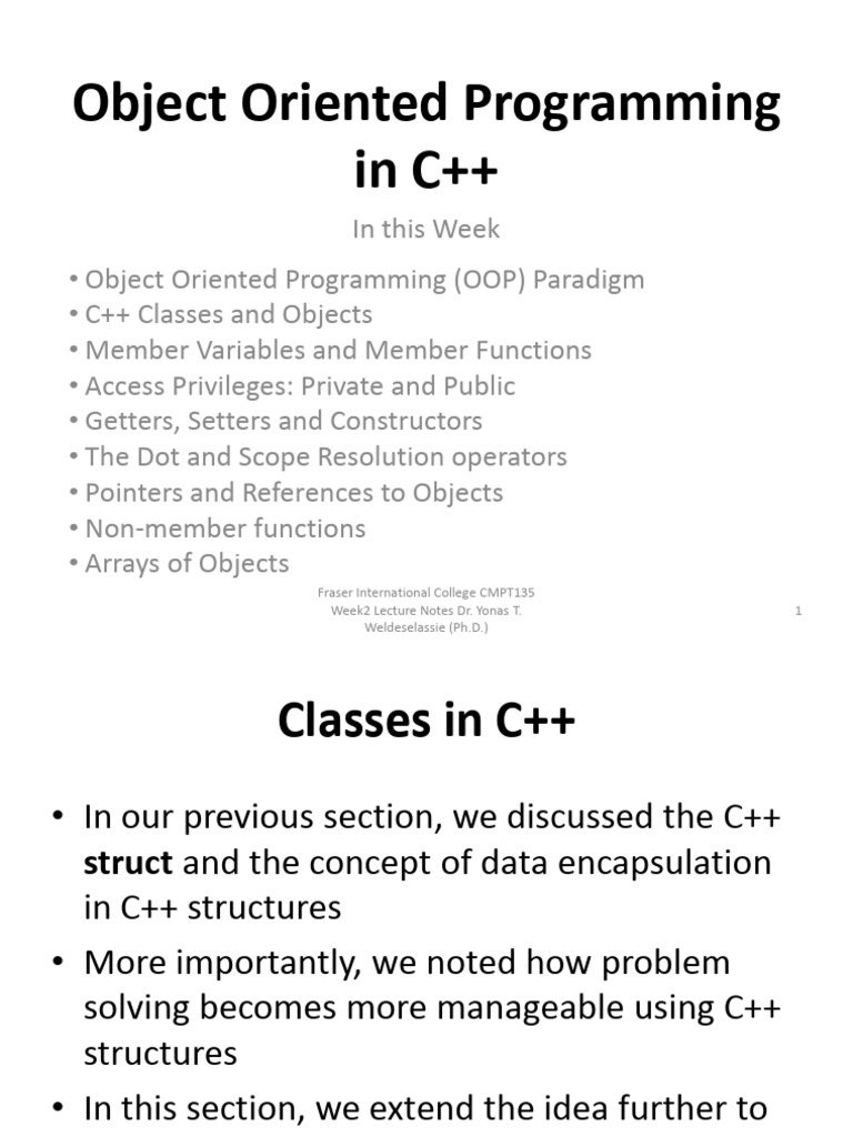 CMPT135 Week2 LectureNotes Yonas | PDF | Pointer (Computer Programming ...