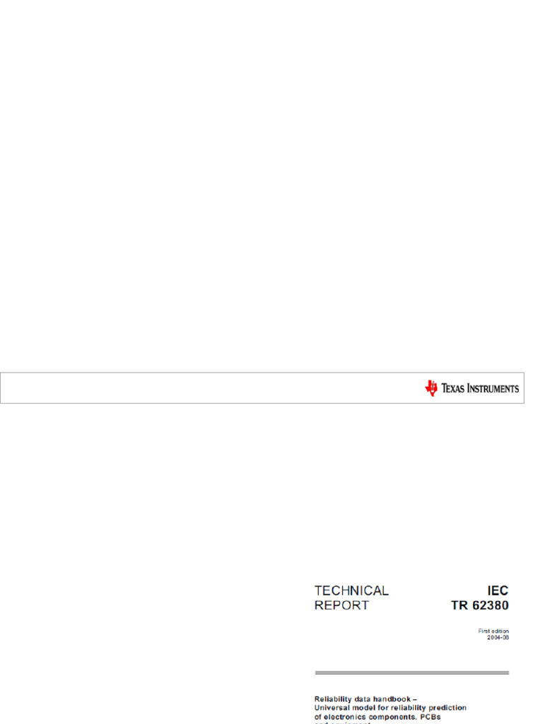 Failure Rate Mission Profile Scaling - IEC TR 62380 | PDF | Reliability ...